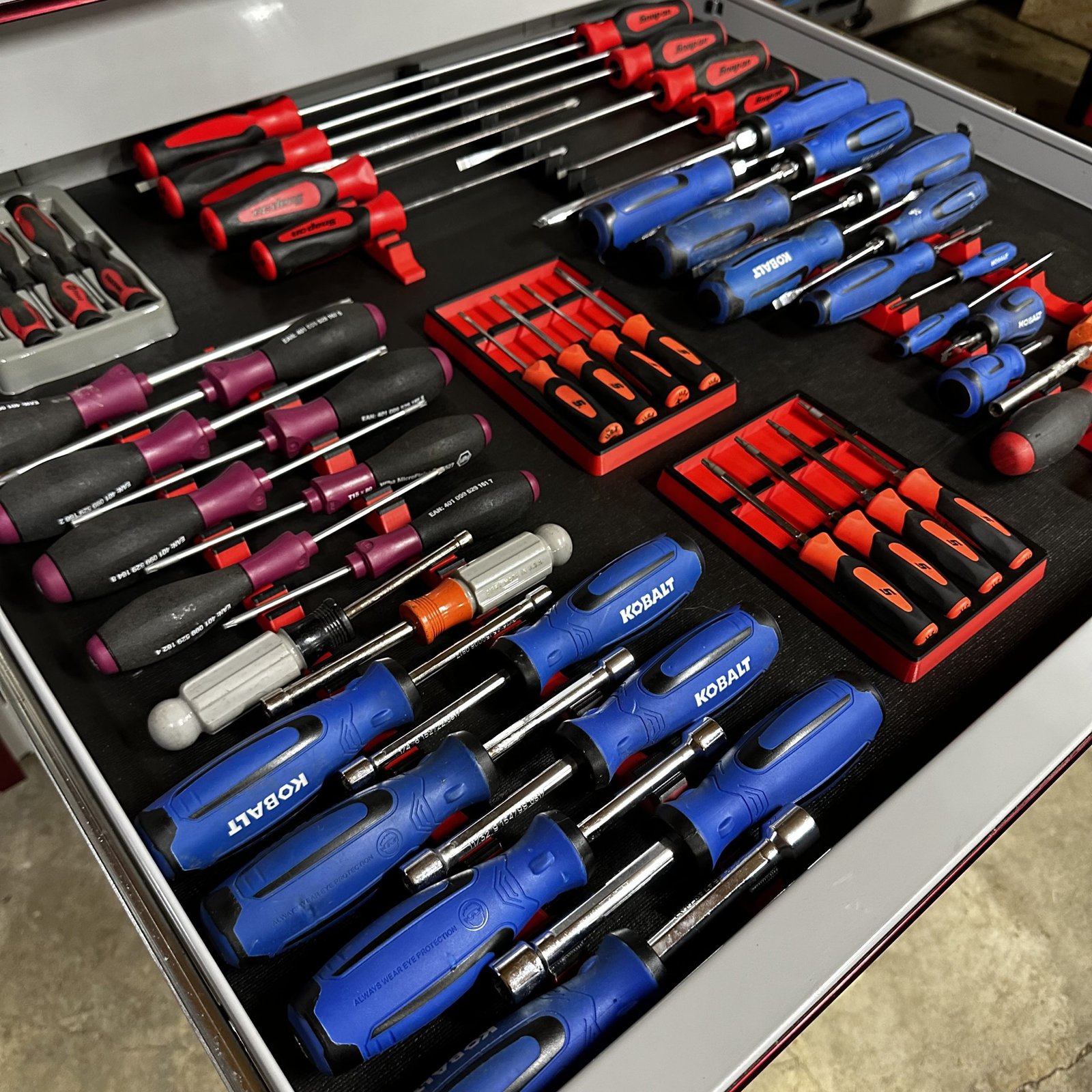 Magnetic Base Screwdriver Rail Sets - KB Tools